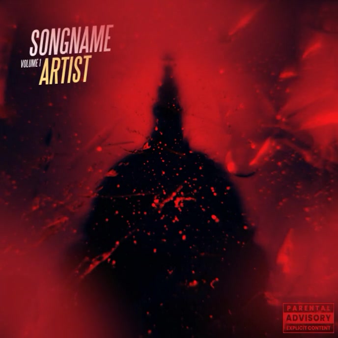 Red Album cover design Template | PosterMyWall