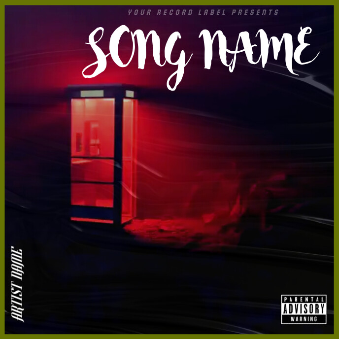 RED Album Cover Template | PosterMyWall