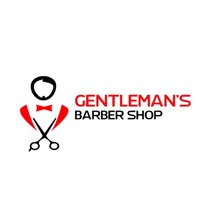 Copy of red and black barber shop logo | PosterMyWall