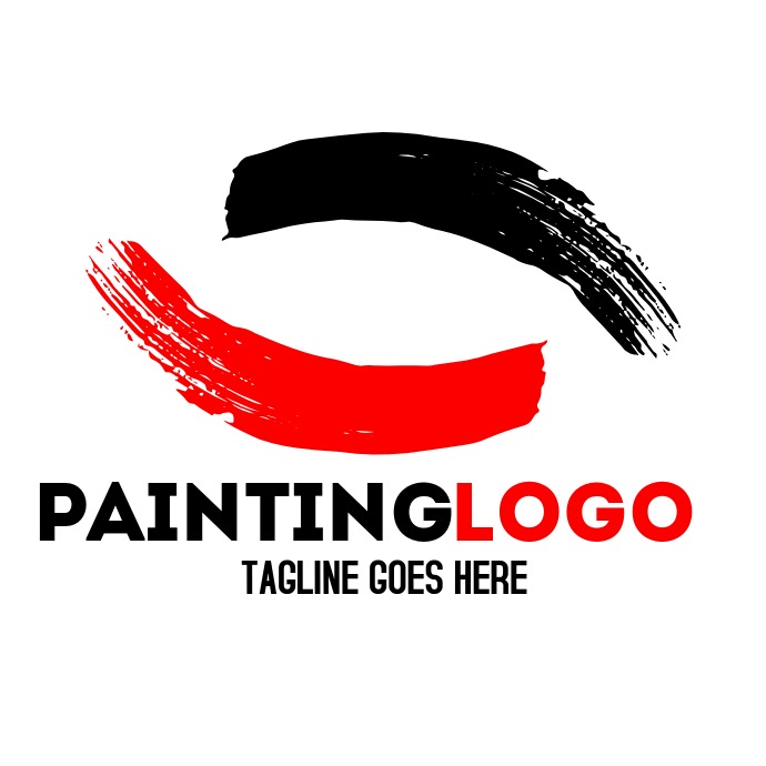 Red and black paint logo Template | PosterMyWall