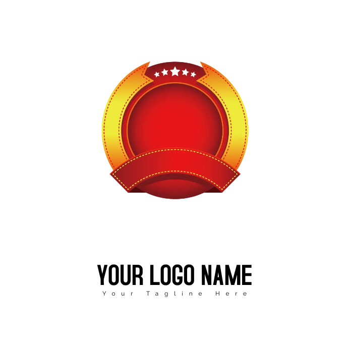 Copy of Red and gold boarder illustration | PosterMyWall
