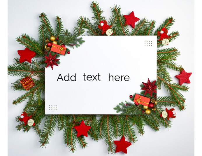 Red and green Christmas theme Template | PosterMyWall