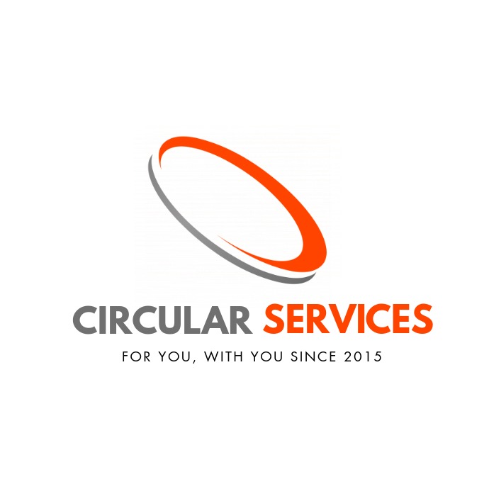 red and grey modern geometric logo เทมเพลต | PosterMyWall