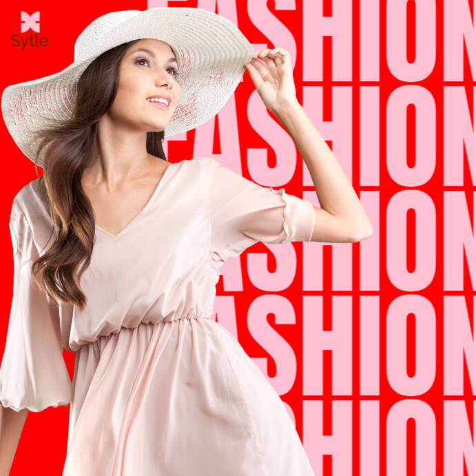 Red and Pink Colorful Fashion Instagram Post Template | PosterMyWall