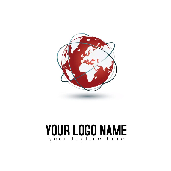 Red and white earth illustration Template | PosterMyWall