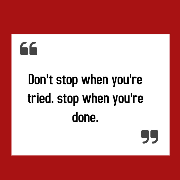 red and white motivations quote Template | PosterMyWall