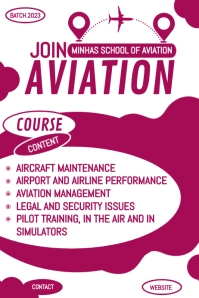 Blue and White Pilot Program Flyer Editable T Template | PosterMyWall