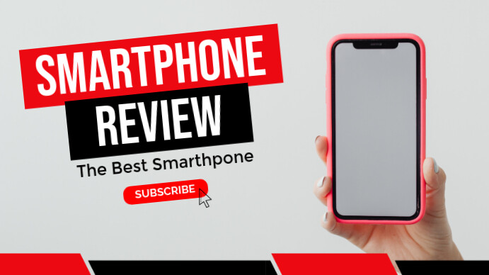 Red and White Professional Review Youtube Thumbnail Template | PosterMyWall