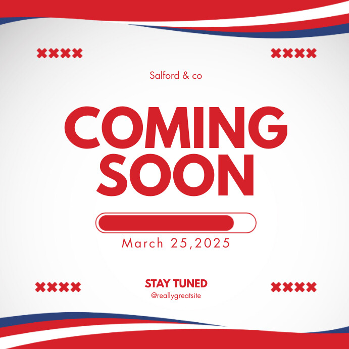 Red And White Simple Coming Soon Instagram Po Template | PosterMyWall