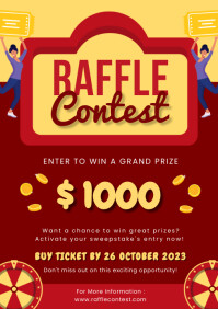 Raffle Contest Flyer Design Template | PosterMyWall