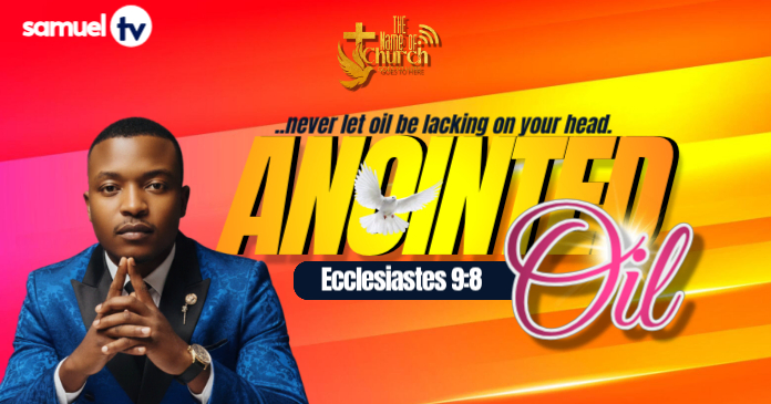 Red Anointed Oil Church Event Facebook Shared Image Template | PosterMyWall
