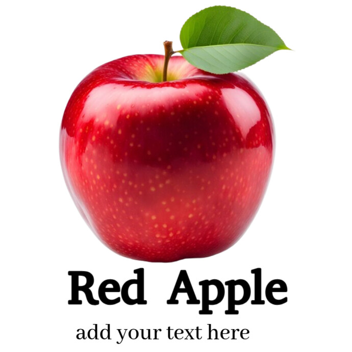 Red Apple Template | PosterMyWall