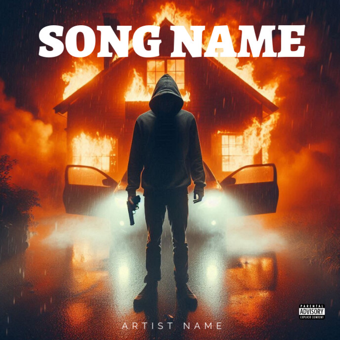 Copy of Red Best Cover Album Music Art Trap Mixtape Rap Album Cover ...