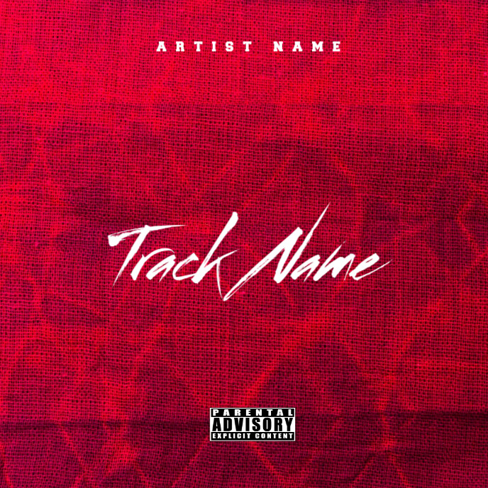 Red Best Cover Album Music Art Trap Mixtape Rap Album Cover Template ...