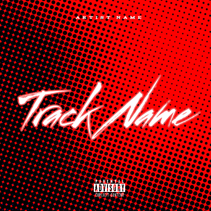 Red Best Cover Album Music Art Trap Mixtape Rap Album Cover Template ...