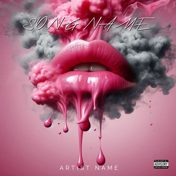 Red Best Cover Album Music Art Trap Mixtape Rap Album Cover Template ...