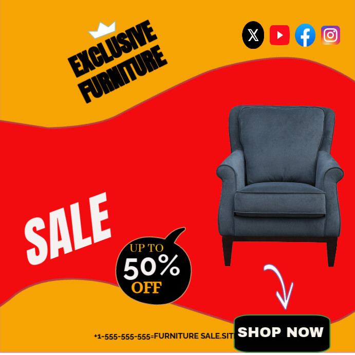 Red Big Instagram Post Template | PosterMyWall