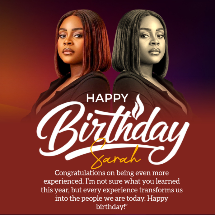 Copy of Red Birthday Celebration Instagram Post | PosterMyWall