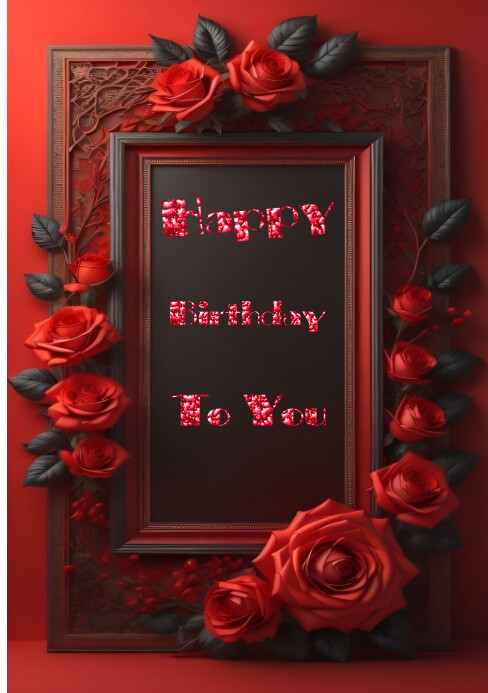 Red birthday template | PosterMyWall