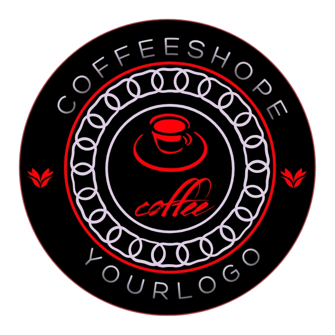 Red black coffee shop Template | PosterMyWall