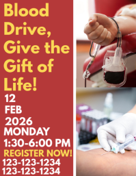 1.08K+ Free Blood Drive Flyer Templates | PosterMyWall