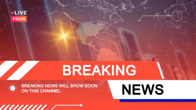 Red Blue Bold Type Announcement Feature News Template | PosterMyWall