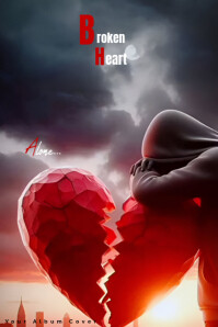 Broken heart poster Template | PosterMyWall