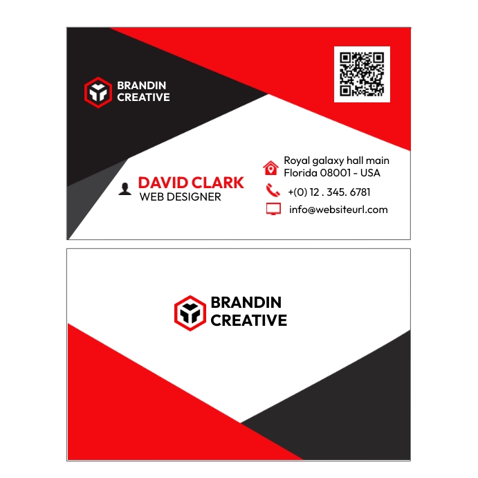Copy of Red Business Calling Card | PosterMyWall