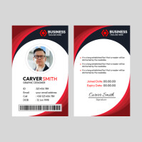 Red Business Card Template | PosterMyWall