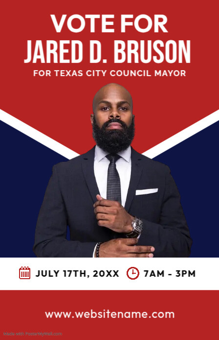 Red Campaign Tabloid Template | PosterMyWall