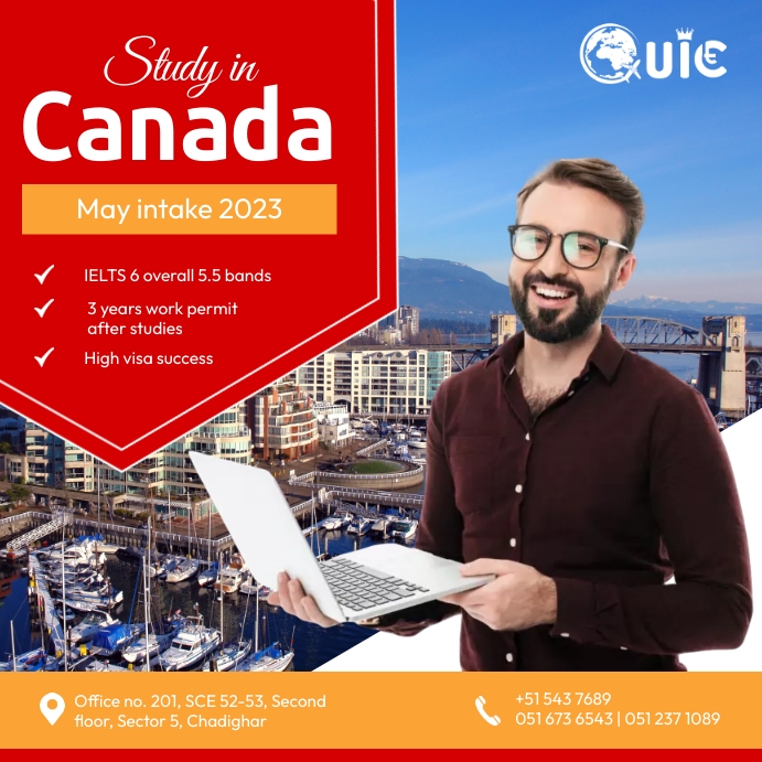 Red Canada Immigration Instagram Post Template | PosterMyWall