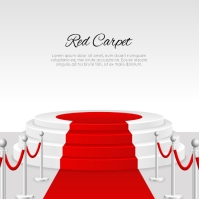 Red carpet baground design flyer Template | PosterMyWall