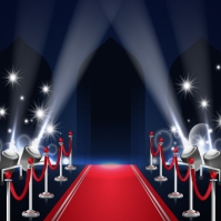 Red carpet baground design flyer Template | PosterMyWall