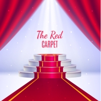 Red carpet baground design flyer Template | PosterMyWall