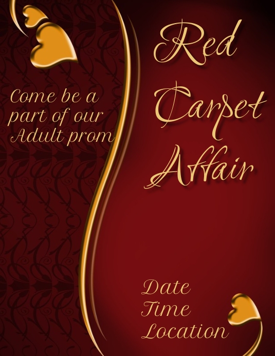 Red Carpet event Template | PosterMyWall
