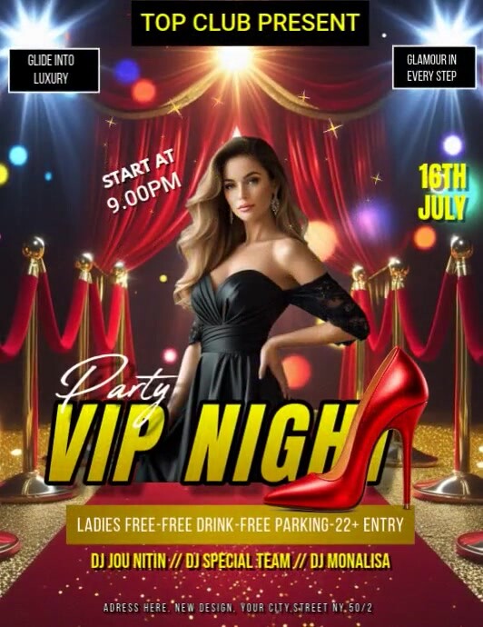 Red Carpet Flyer Template | PosterMyWall