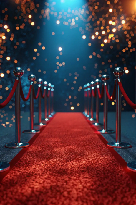 Red Carpet Glamour Background Template | PosterMyWall