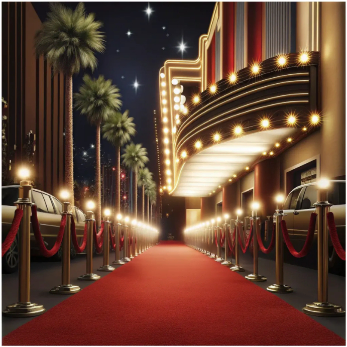 Red Carpet Hollywood Entrance Template | PosterMyWall