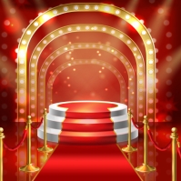 Red carpet background Template | PosterMyWall