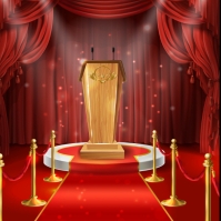 Red carpet poster design template | PosterMyWall