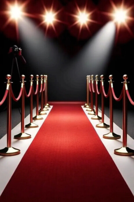 Red carpet spotlight Template | PosterMyWall