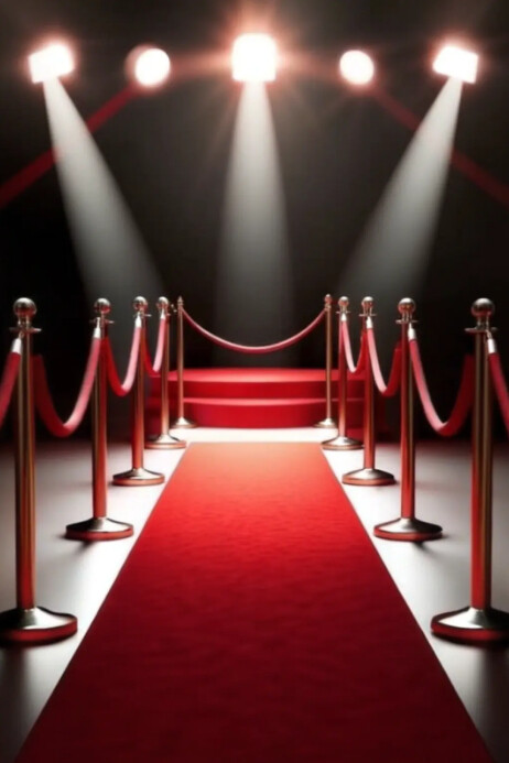 Red carpet spotlight entrance Template | PosterMyWall