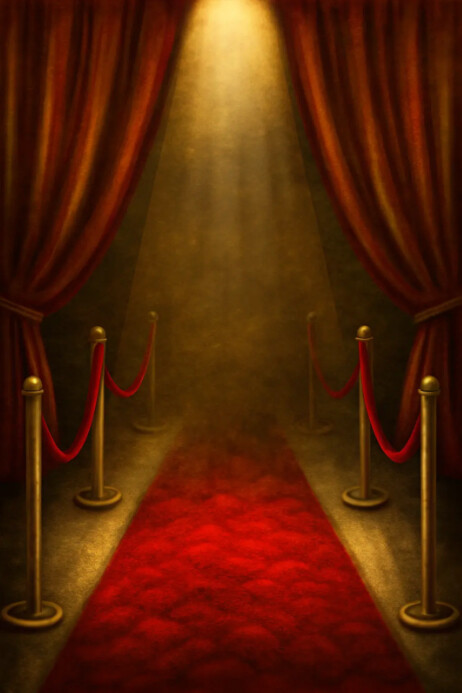 Red carpet spotlight entrance Template | PosterMyWall
