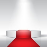 Red carpet stairs baground design template | PosterMyWall