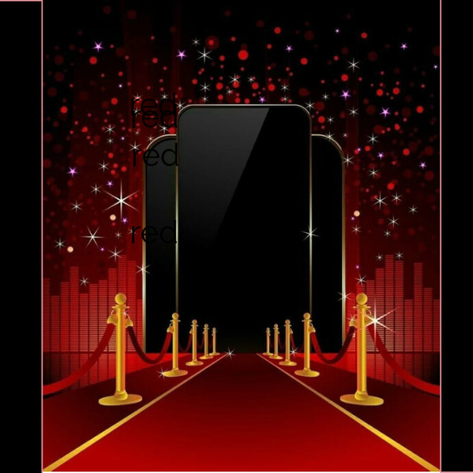 Red carpet template | PosterMyWall