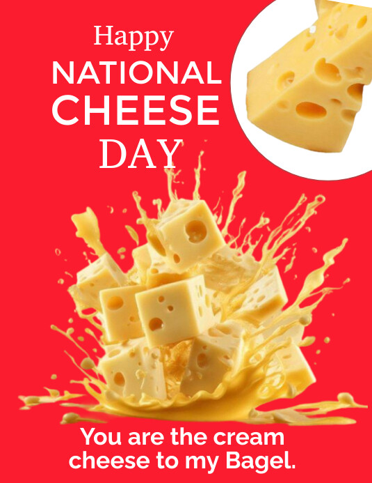 Copy of Red Cheese Day Flyer (us Letter) | PosterMyWall