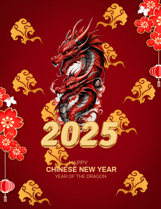 Red Chinese New Year Greeting Card, Chinese New Year Cards, Chinese New ...