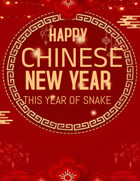 Red Chinese New Year Greeting Card, Chinese New Year Cards, Chinese New ...