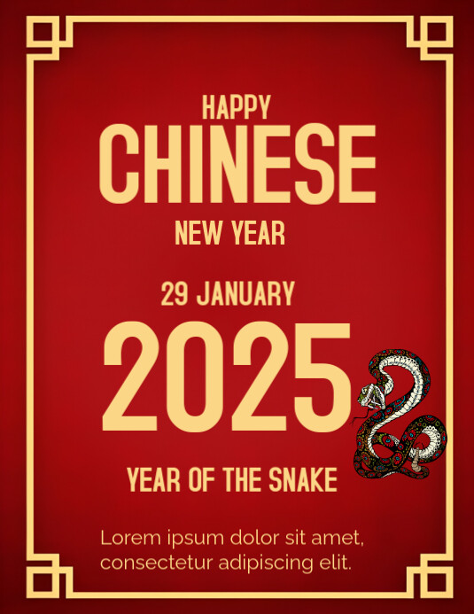 Red Chinese New Year Greeting Card, Chinese New Year Cards, Chinese New ...