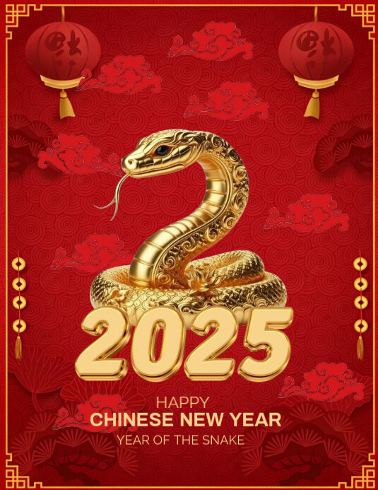 Red Chinese New Year Greeting Card, Chinese New Year Cards, Chinese New ...